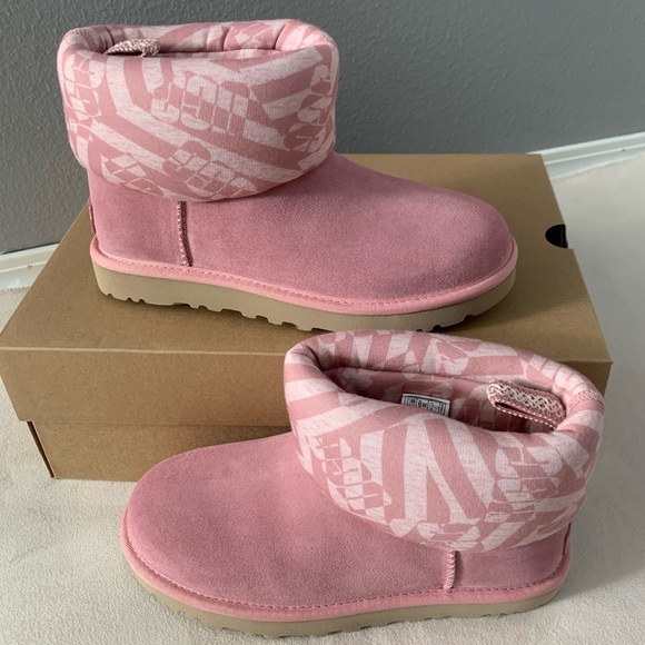 UGG | Shoes | Ugg Classic Mini Jersey Stripe Boot | Poshmark